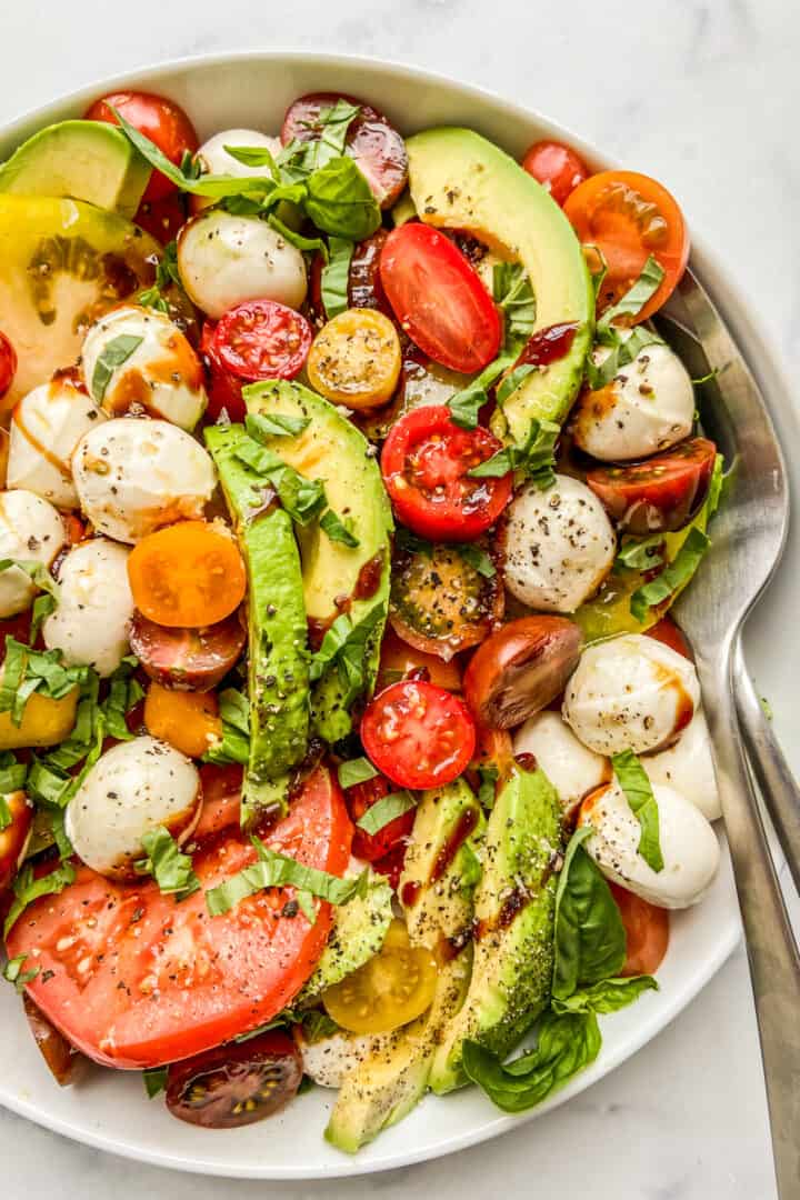 Avocado Caprese Salad Recipe - This Healthy Table