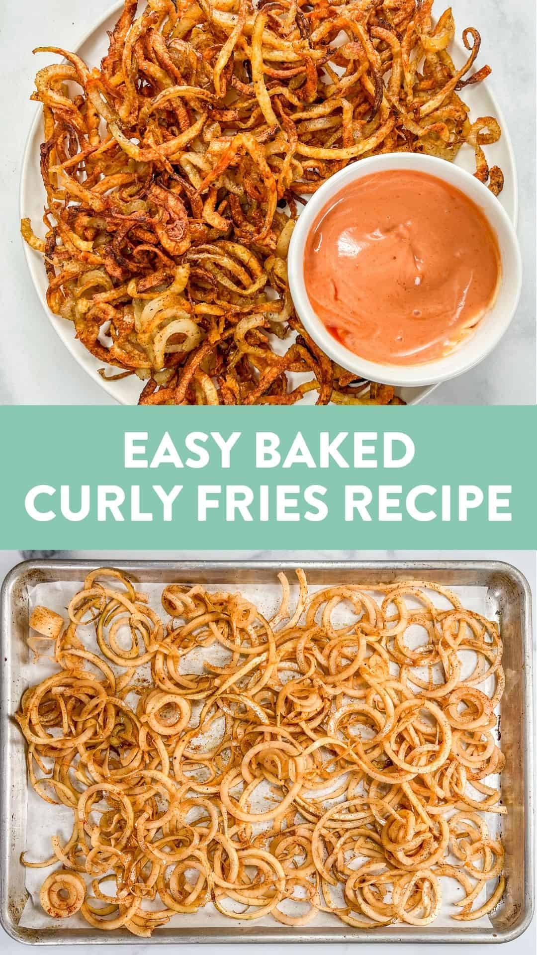 Baked Curly Fries Recipe - This Healthy Table
