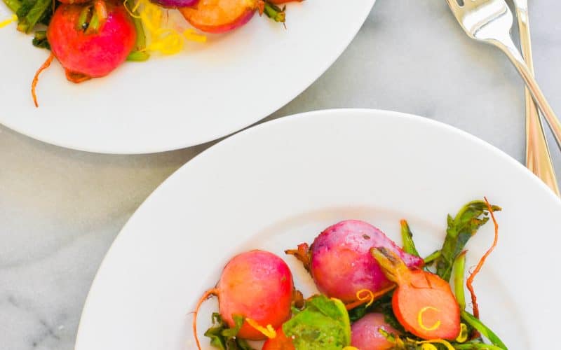 Brown Butter Radishes with Lemon - this healthy table