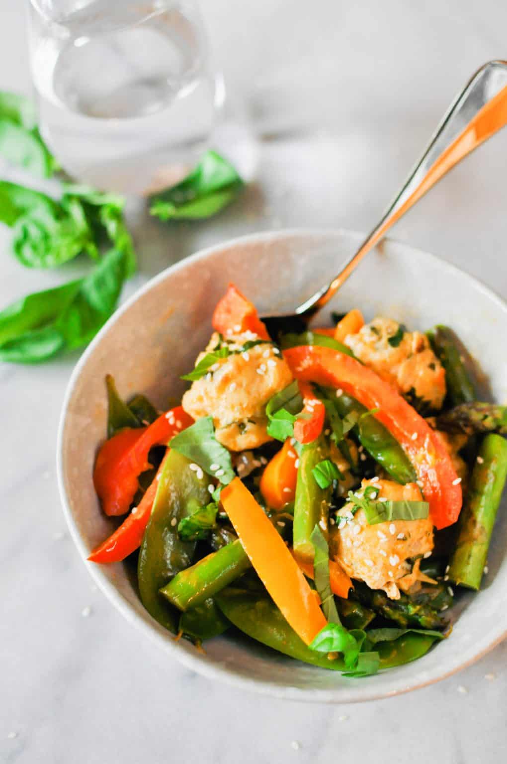 Thai Red Curry Turkey Meatballs - This Healthy Table