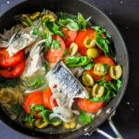Poached Sea Bass Recipe - This Healthy Table