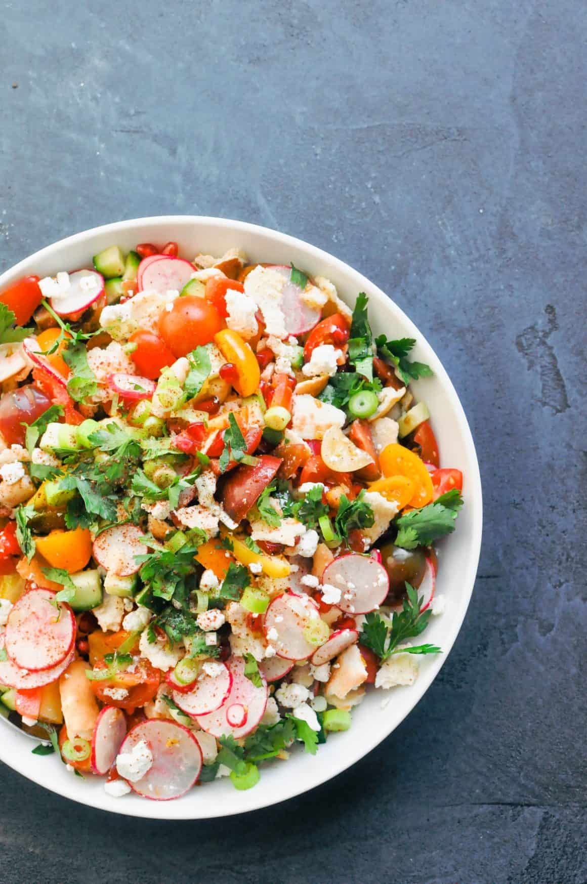 The Best Fattoush Salad Recipe - This Healthy Table