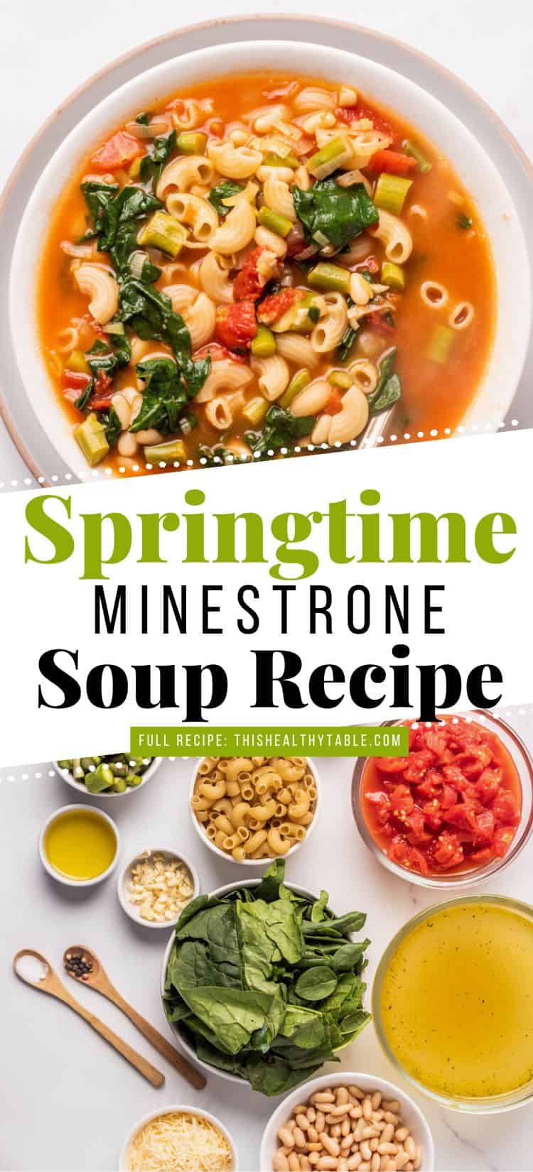Spring Minestrone Soup Recipe - This Healthy Table