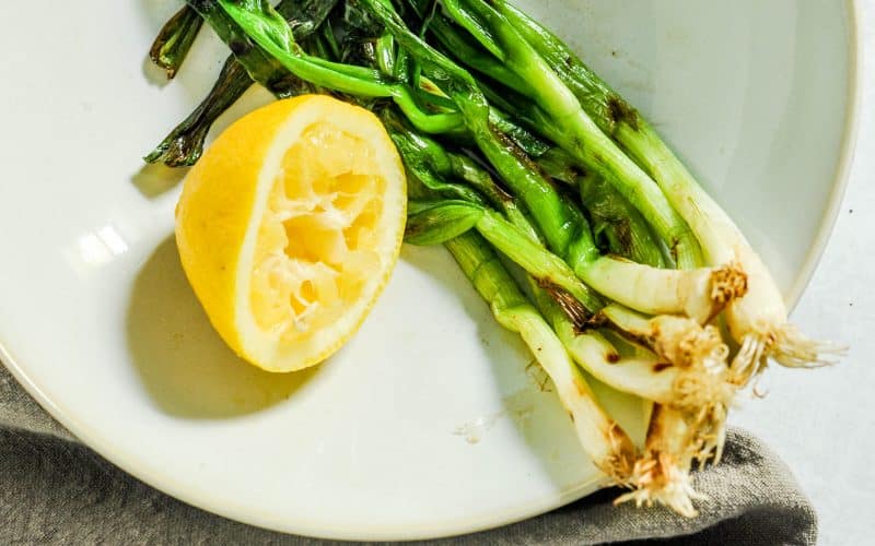 Grilled Scallions Recipe - this healthy table