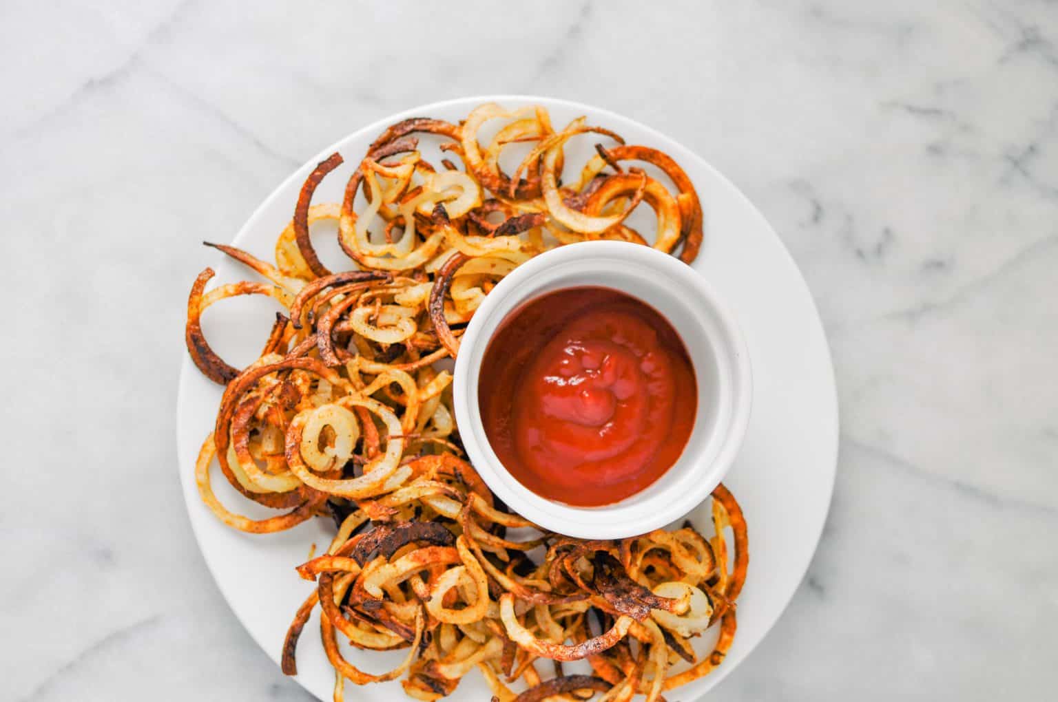 Baked Curly Fries Recipe - This Healthy Table