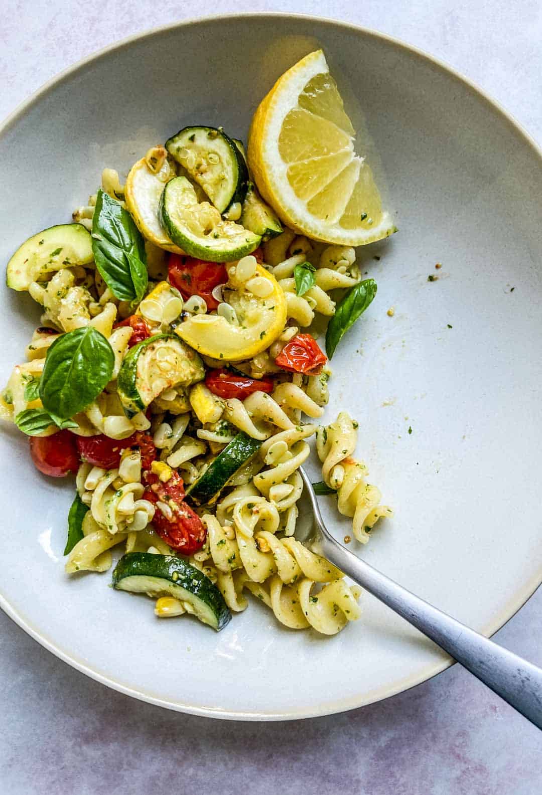 Pesto Pasta Salad Recipe - This Healthy Table