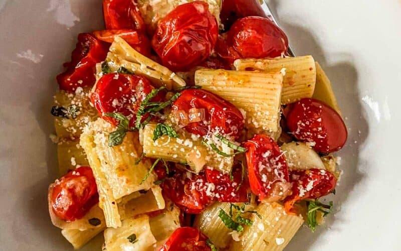 Burst Cherry Tomato Pasta - this healthy table
