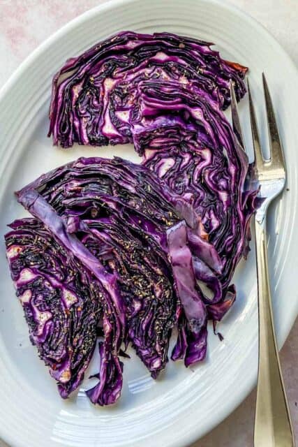 Roasted Red Cabbage Recipe - This Healthy Table
