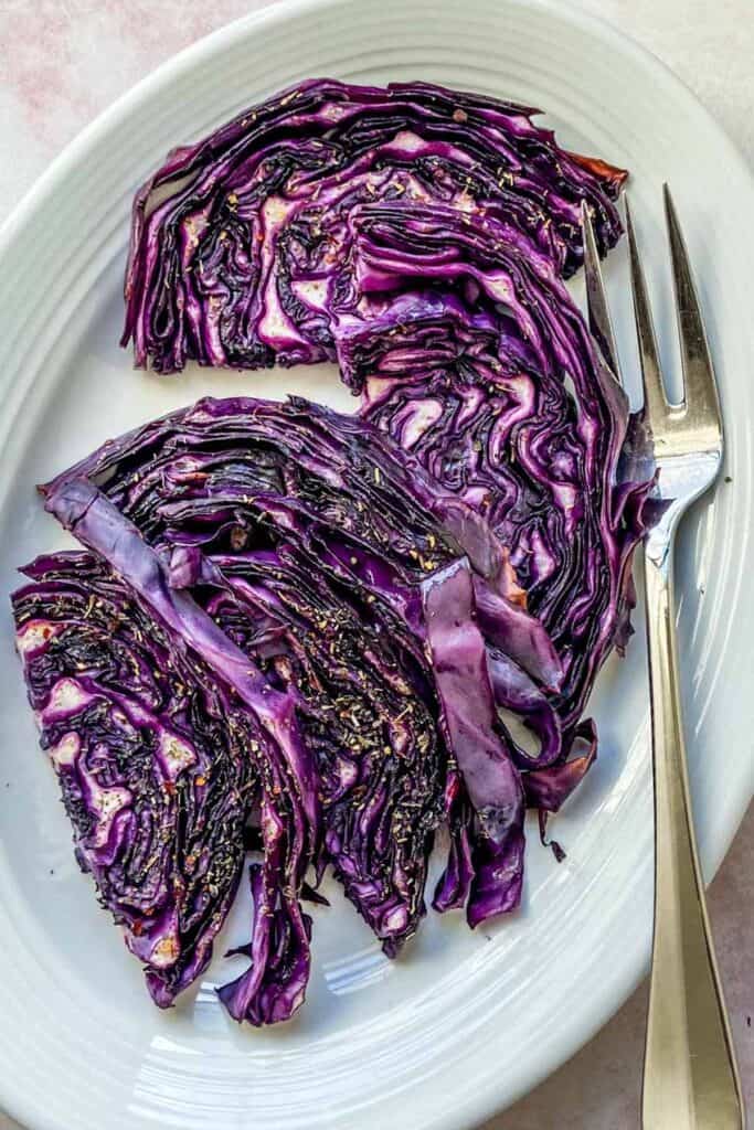 Roasted Red Cabbage Recipe - This Healthy Table
