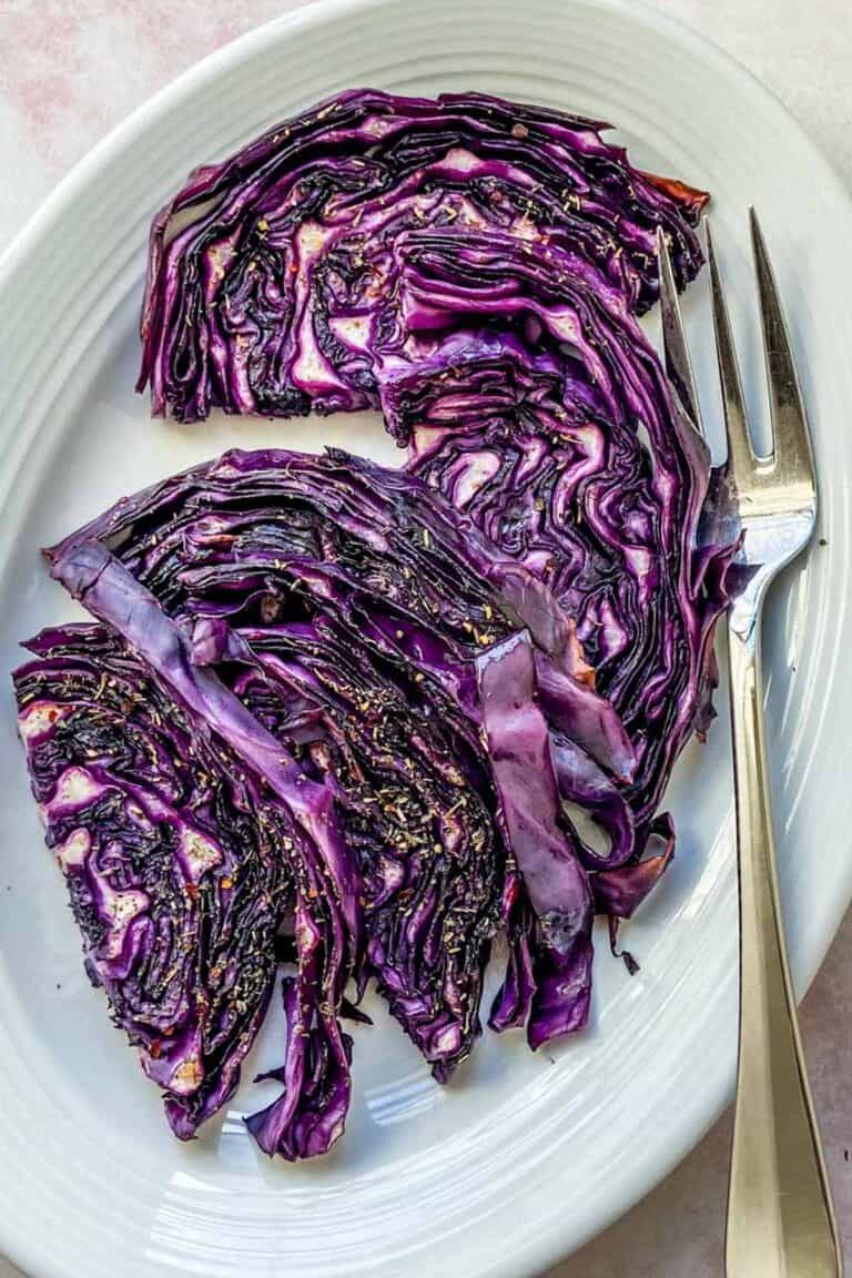 Roasted Red Cabbage Recipe - This Healthy Table