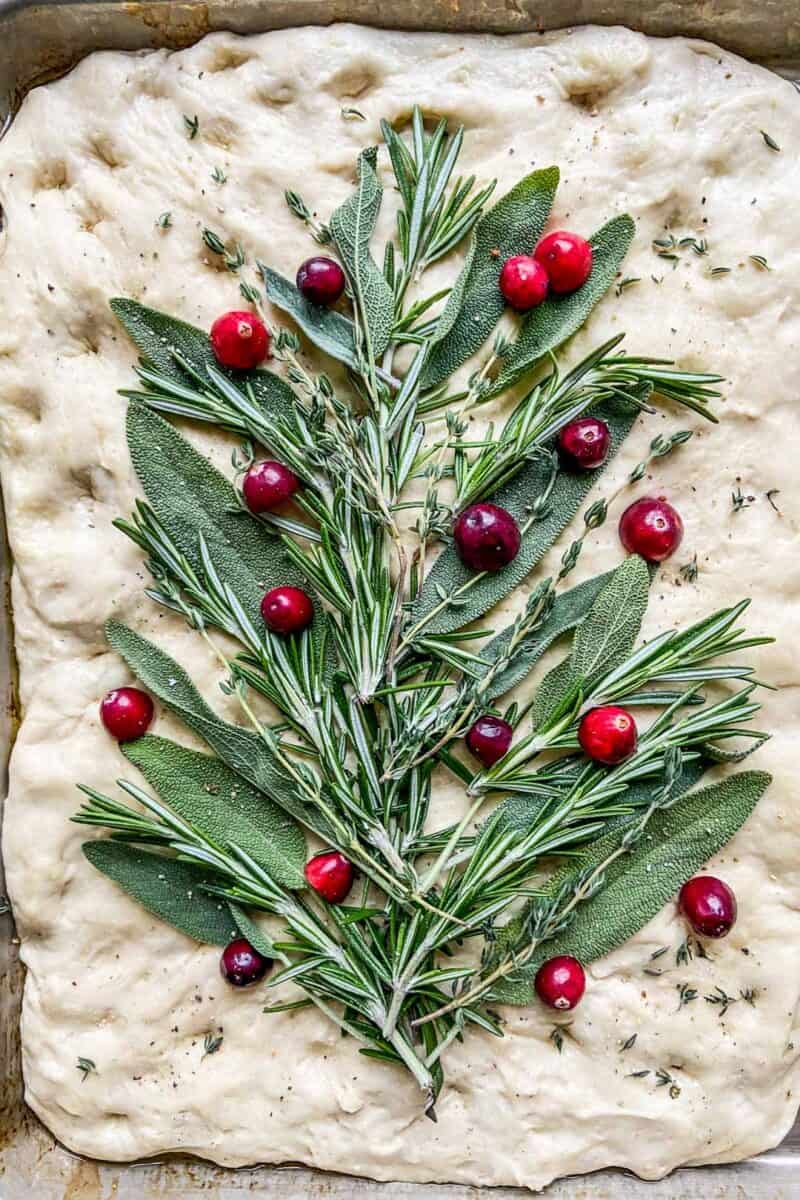 Decorated Focaccia Bread Recipe - This Healthy Table