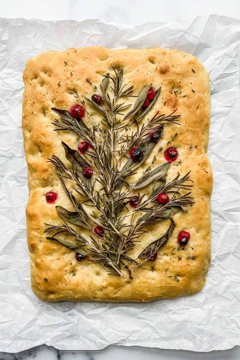 Decorated Focaccia Bread Recipe - This Healthy Table
