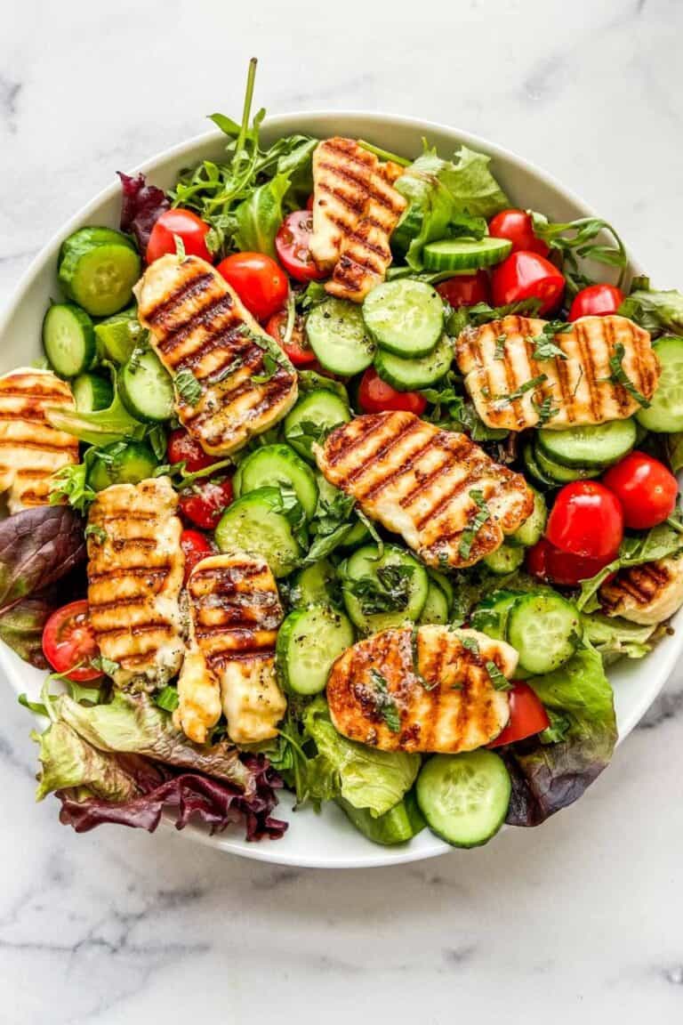 Grilled Halloumi Salad Recipe - This Healthy Table