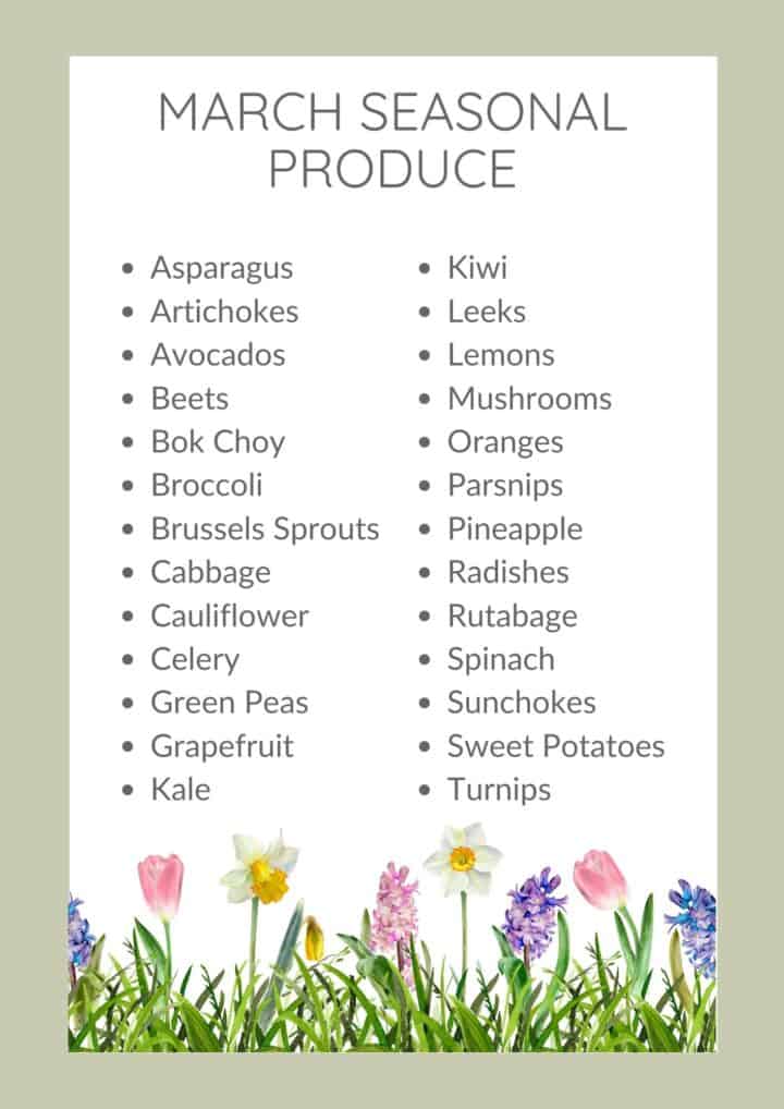 What's in season in March? - This Healthy Table
