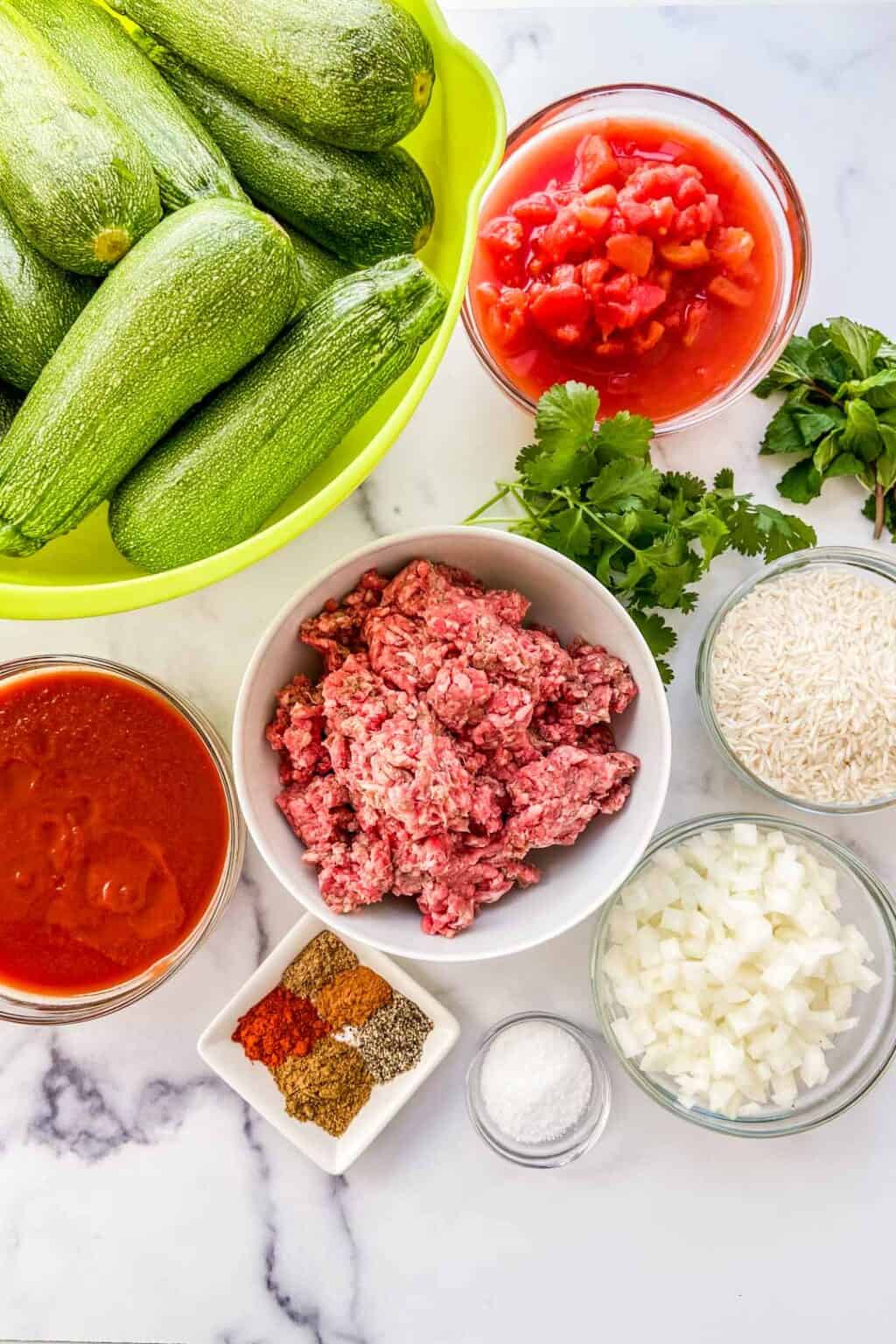 Kousa Mahshi (Stuffed Zucchini) - This Healthy Table