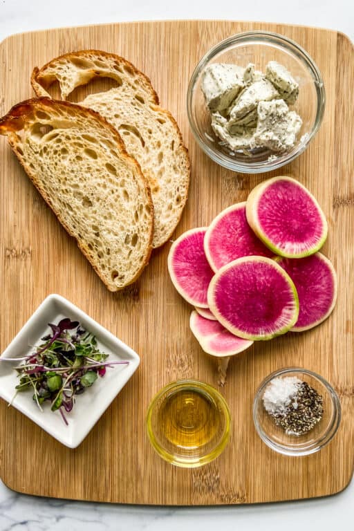 Watermelon Radish Toast - This Healthy Table