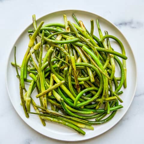 Sautéed Garlic Scapes - This Healthy Table