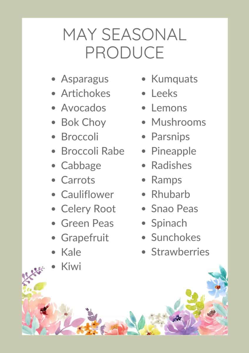 What's in Season in May? - This Healthy Table