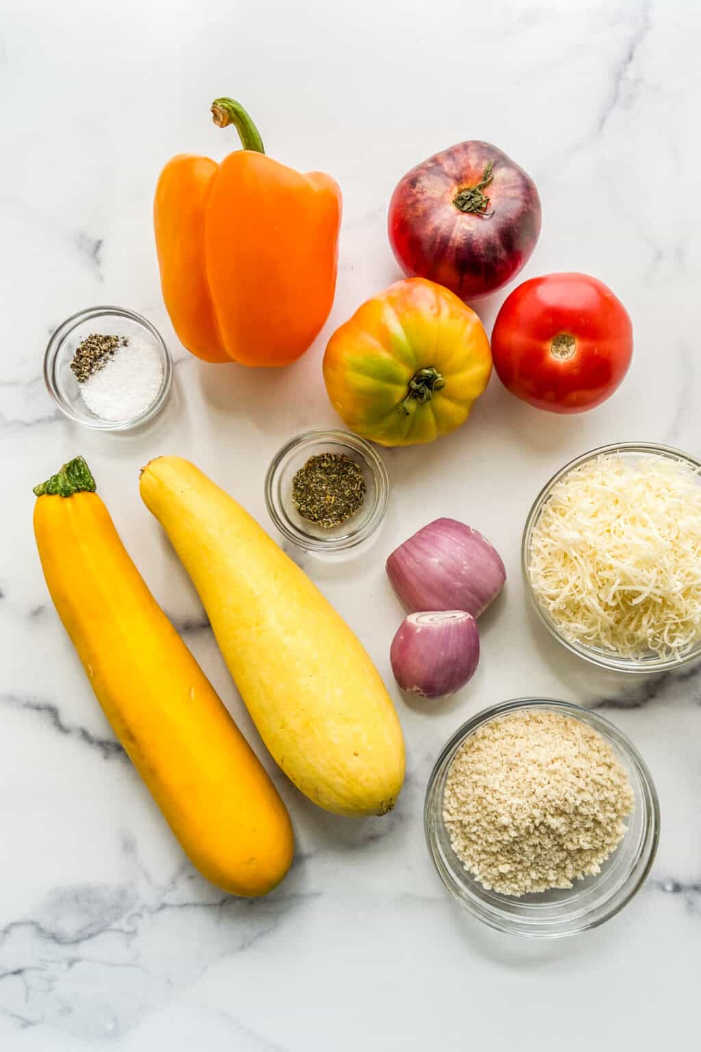 Summer Squash Tomato Gratin - This Healthy Table