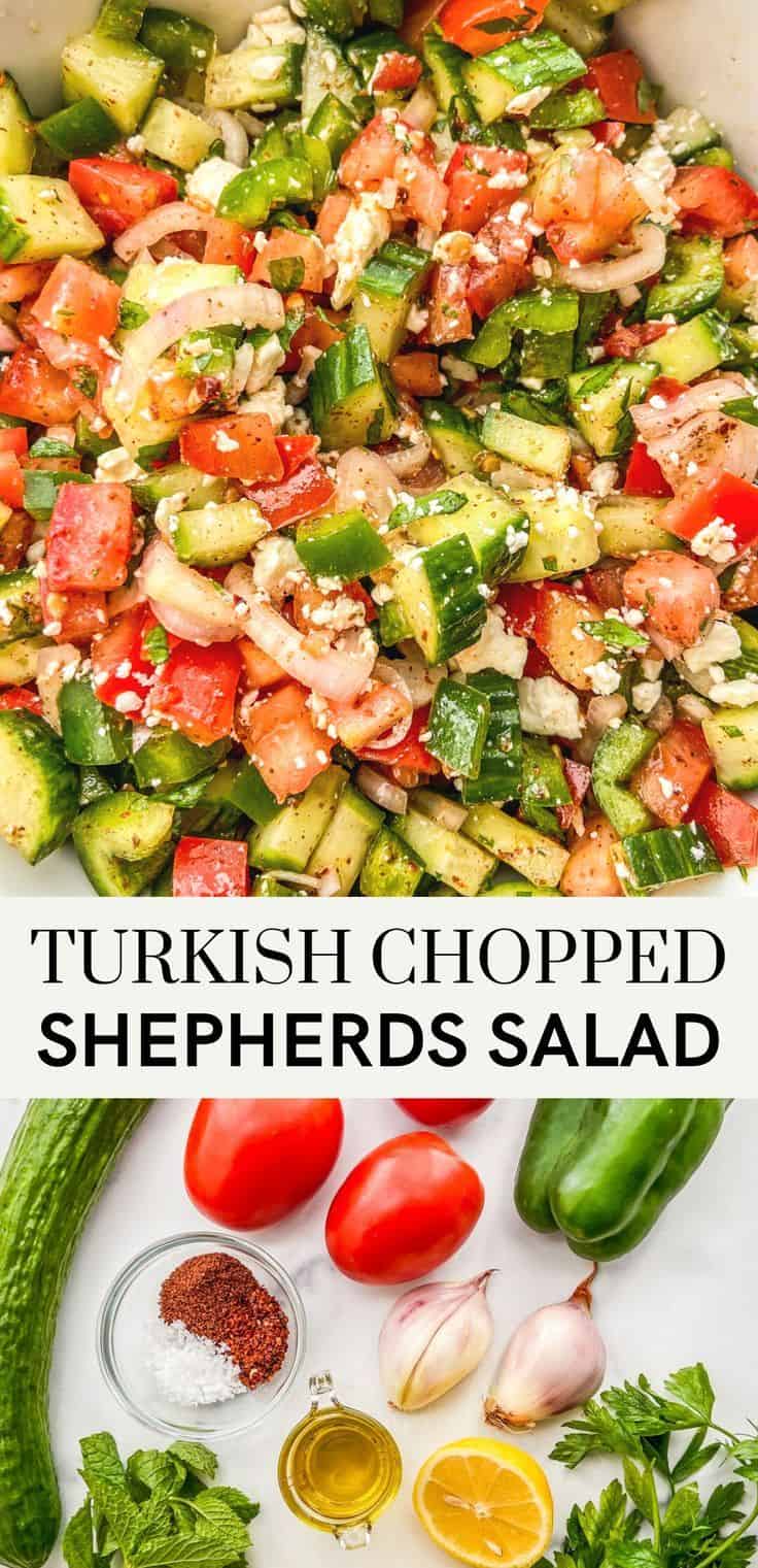 Shepherd's Salad (Turkish Chopped Salad) - This Healthy Table