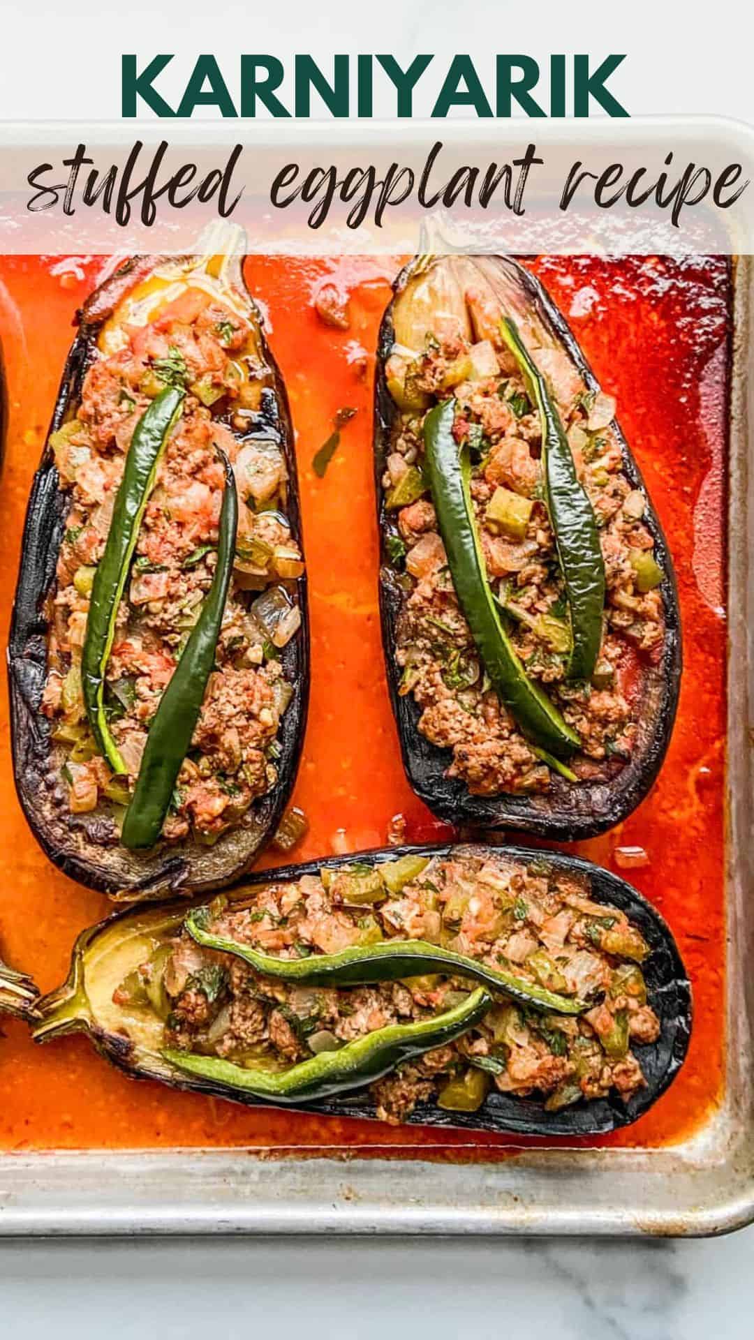 Turkish Stuffed Eggplant (Karniyarik) - This Healthy Table