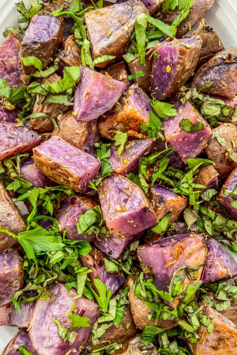 Roasted Purple Potatoes - This Healthy Table