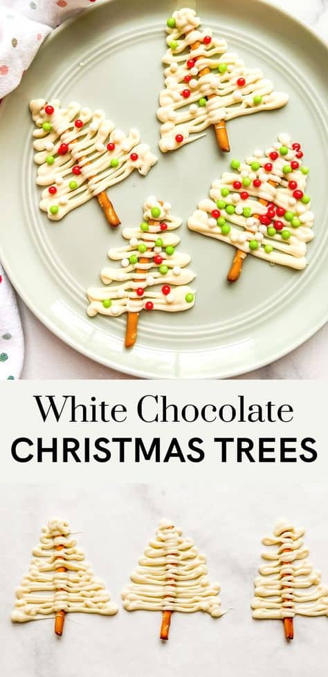 White Chocolate Christmas Trees - This Healthy Table