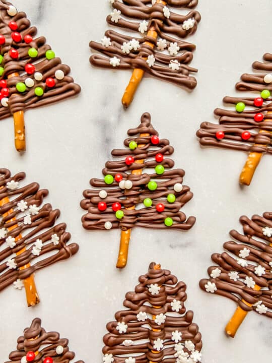 Dark Chocolate Christmas Trees - This Healthy Table