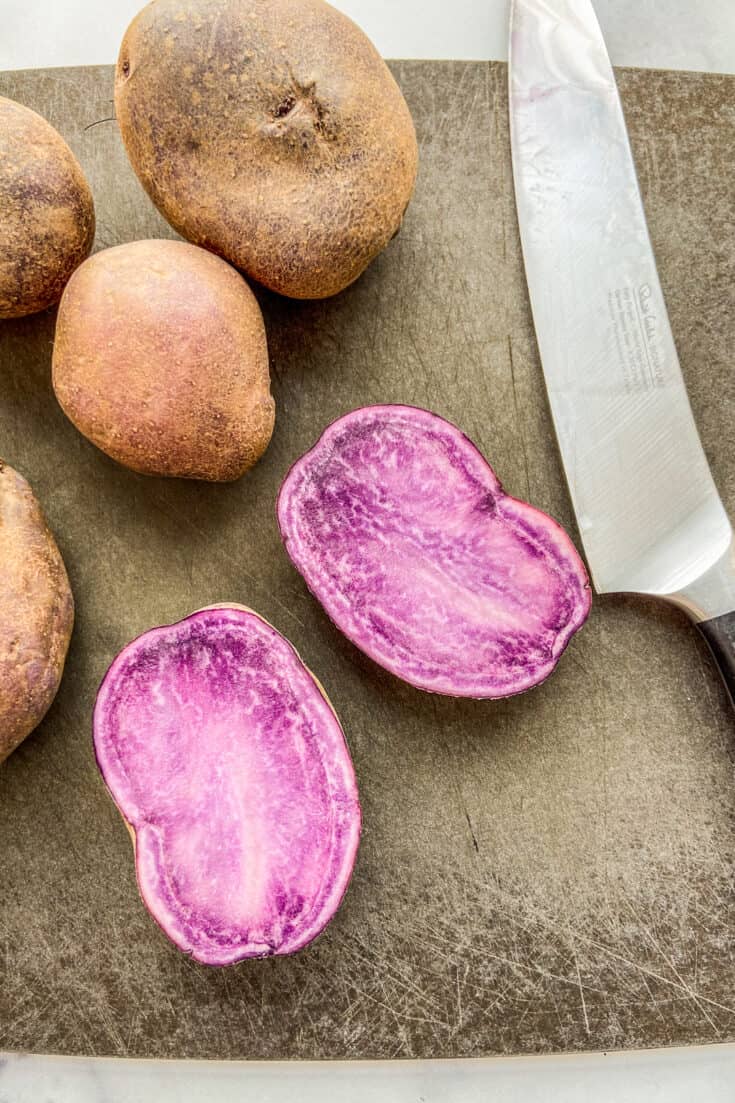 Roasted Purple Potatoes Recipe - This Healthy Table