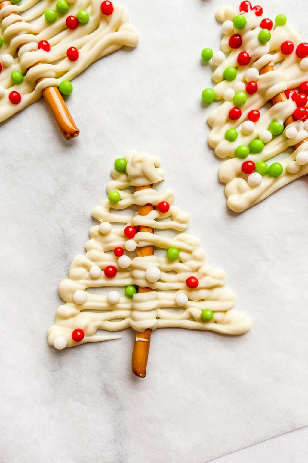 White Chocolate Christmas Trees - This Healthy Table