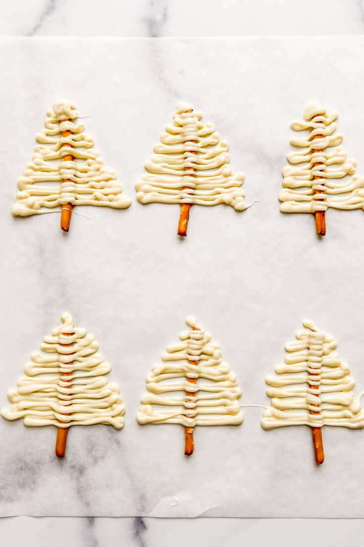 White Chocolate Christmas Trees - This Healthy Table