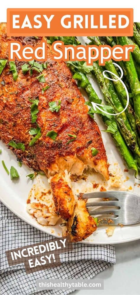 Grilled Red Snapper Recipe - This Healthy Table