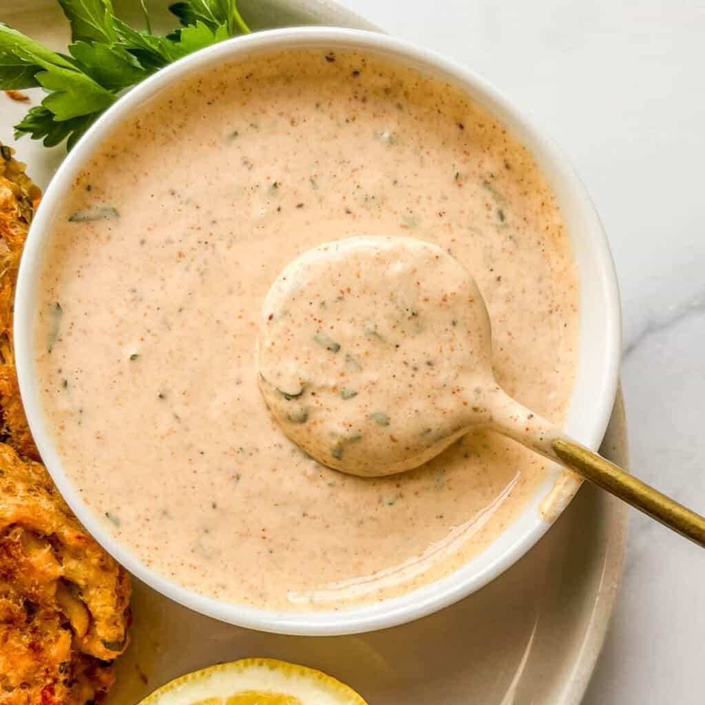 Easy Remoulade Recipe (Sauce for Crab Cakes) - This Healthy Table