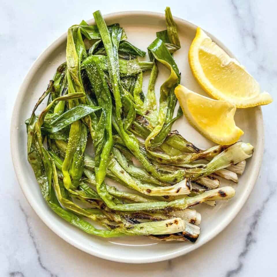 Grilled Scallions Recipe - This Healthy Table