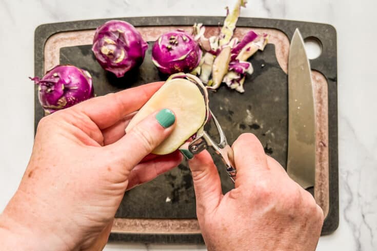 How to Cut Kohlrabi - This Healthy Table