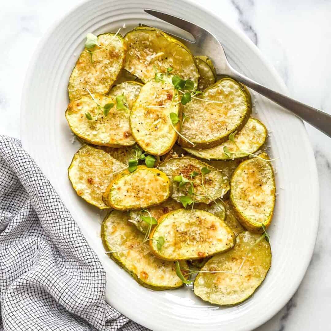Roasted Patty Pan Squash with Parmesan - This Healthy Table