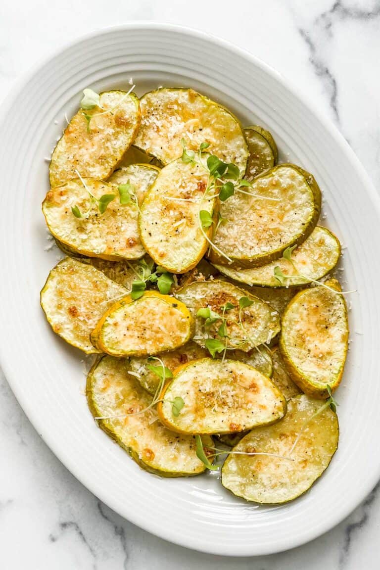 Roasted Patty Pan Squash with Parmesan - This Healthy Table