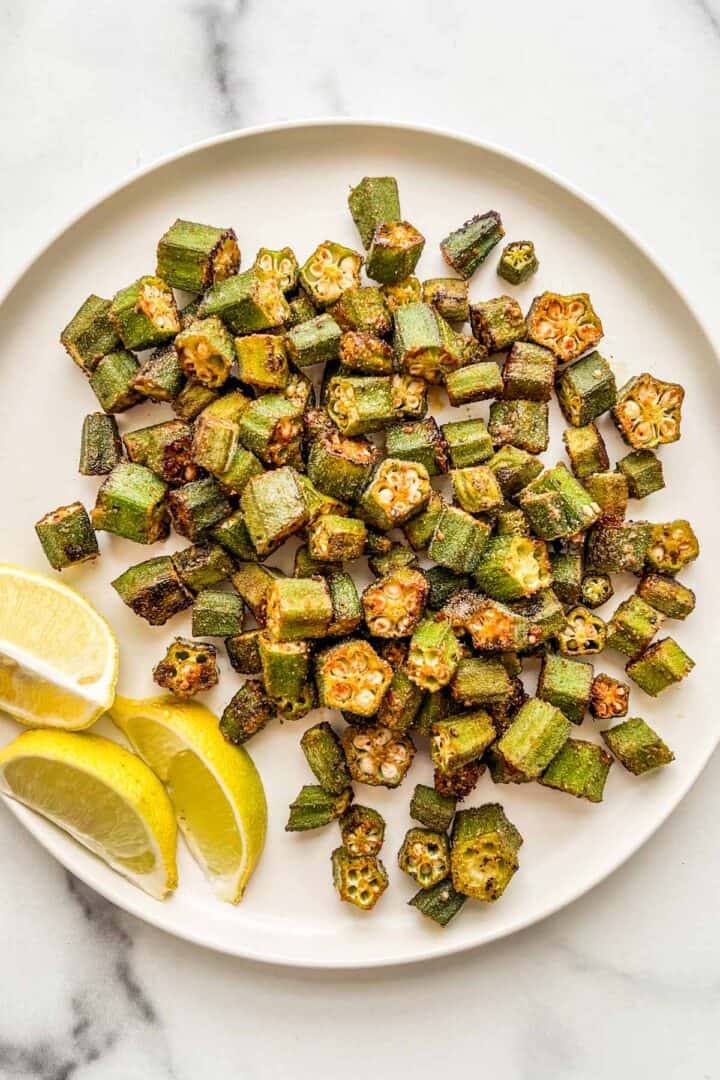 Oven Roasted Okra Recipe - This Healthy Table