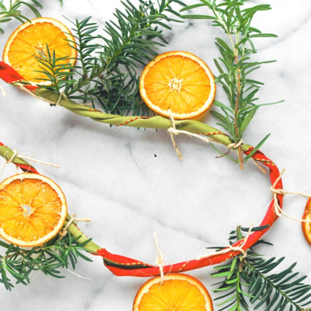 DIY Citrus & Rosemary Garland - This Healthy Table