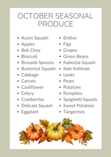 What's in Season in October? - This Healthy Table