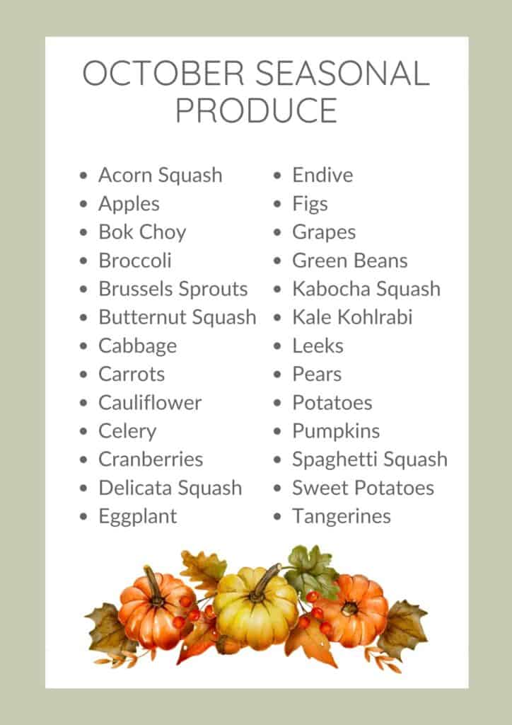 What's in Season in October? - This Healthy Table