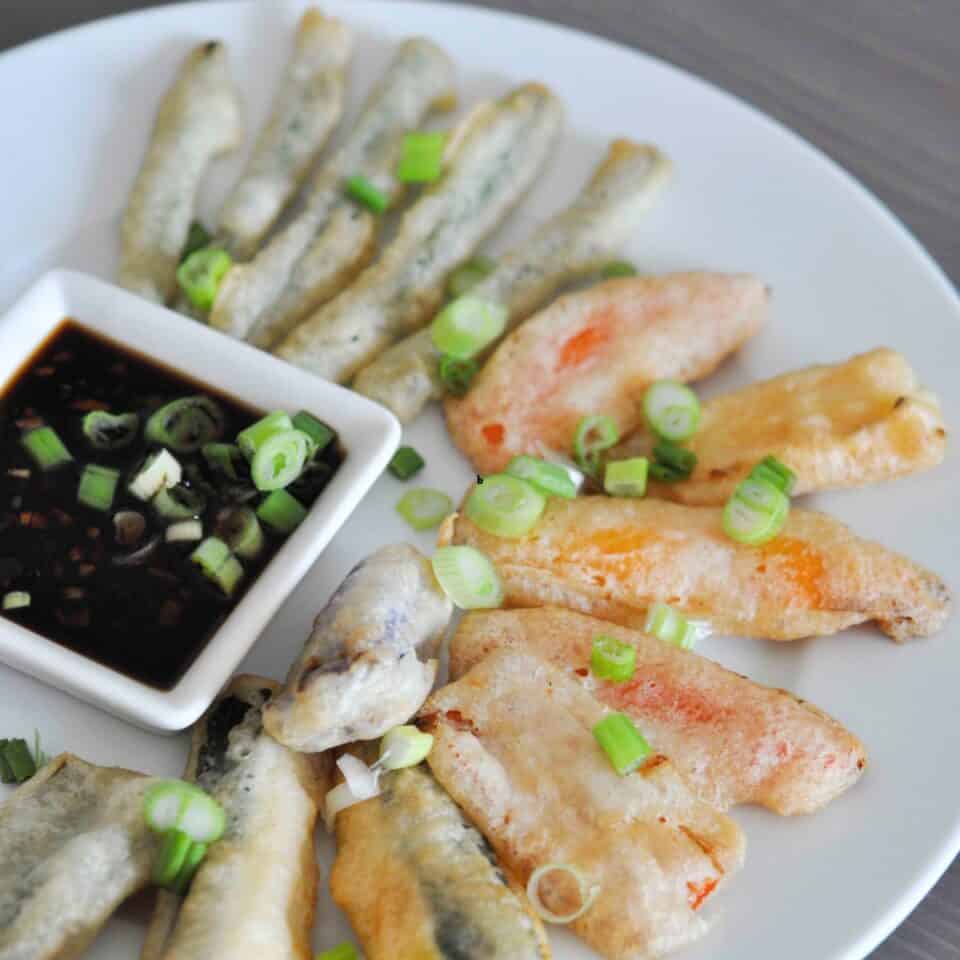 Tempura Vegetables with Ginger Soy Sauce - This Healthy Table