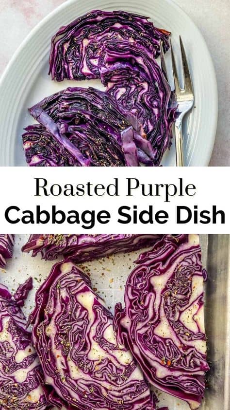 Roasted Red Cabbage Recipe - This Healthy Table