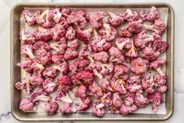 Roasted Purple Cauliflower - This Healthy Table