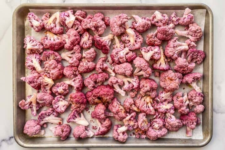 Roasted Purple Cauliflower - This Healthy Table