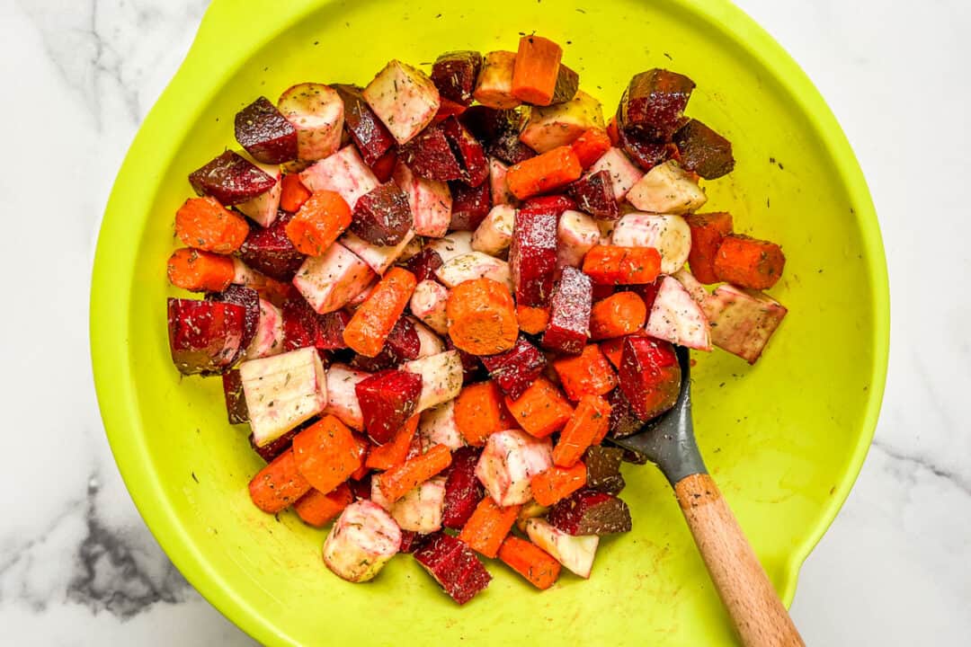 Oven Roasted Root Vegetables - This Healthy Table