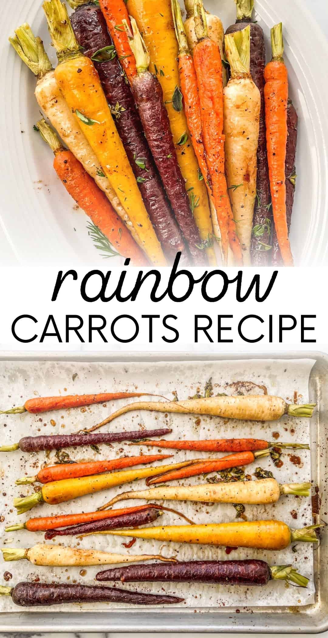 Roasted Rainbow Carrots - This Healthy Table