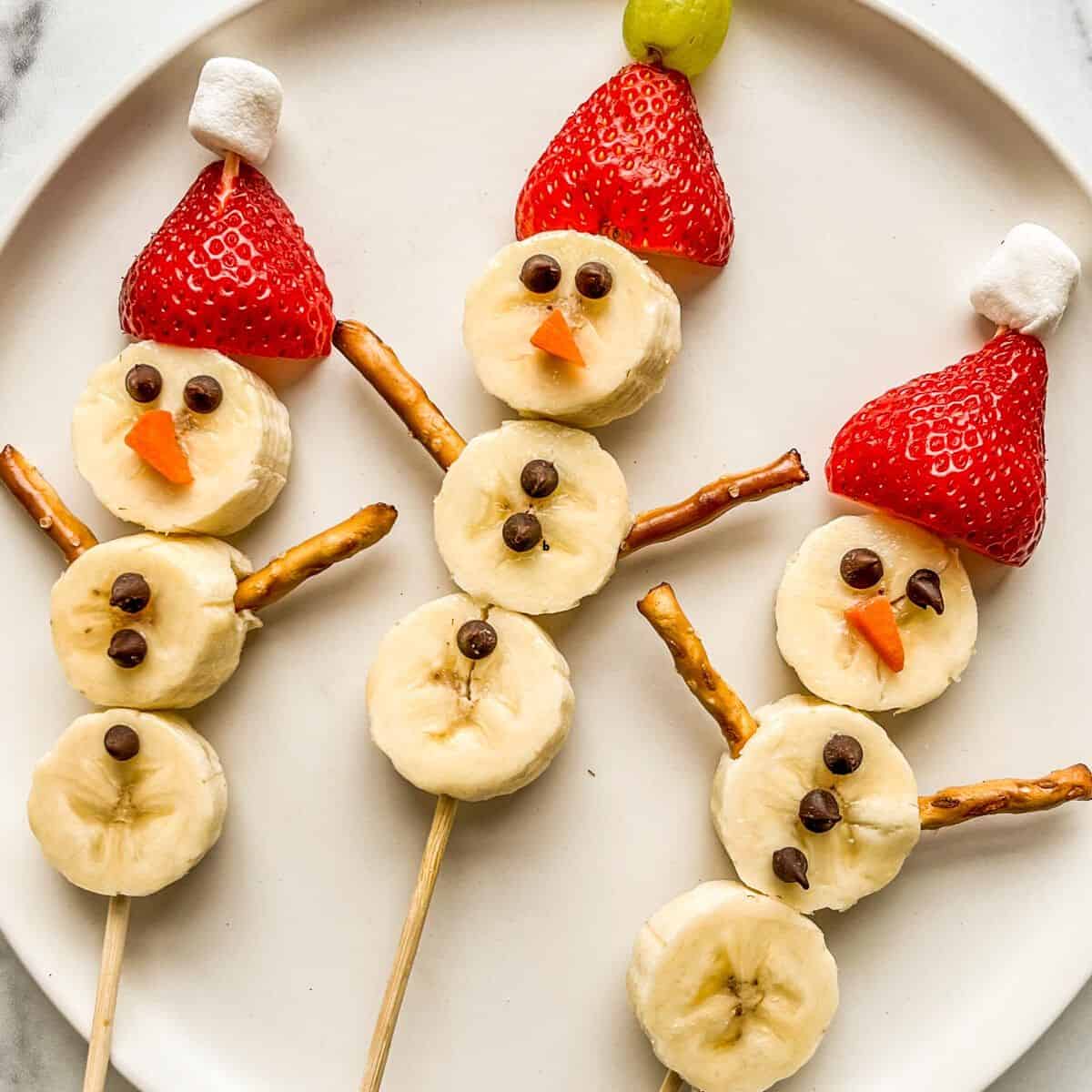 Banana Snowmen - This Healthy Table