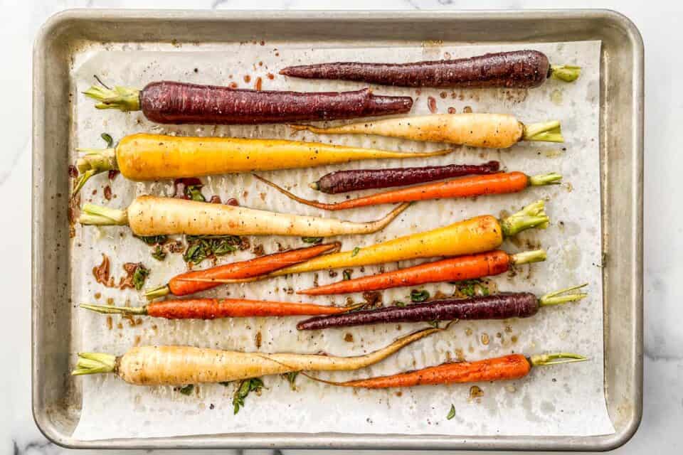 Roasted Rainbow Carrots - This Healthy Table