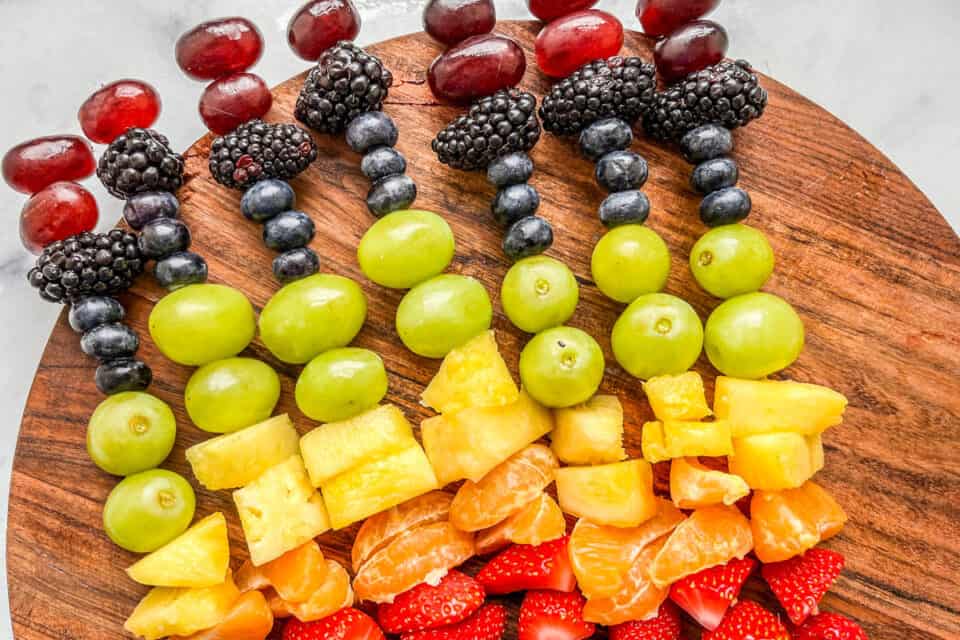 Rainbow Fruit Skewers - This Healthy Table
